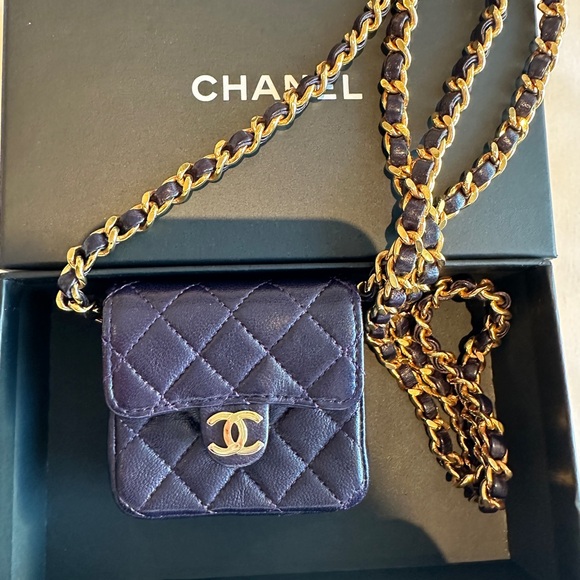 CHANEL | Bags | Chanel Mini Micro Flap Necklace Bag | Poshmark